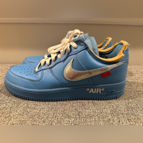 Nike | Shoes | Nike Air Force Offwhite Mcauniversity Blue | Poshmark